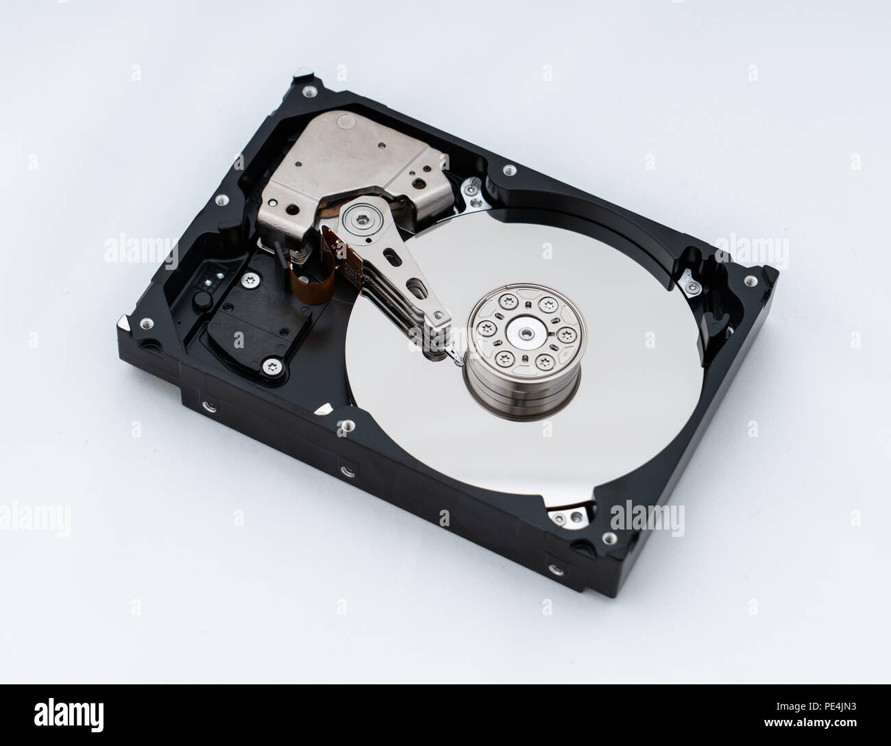 Hard drive disc data storage , close up Stock Photo - Alamy
