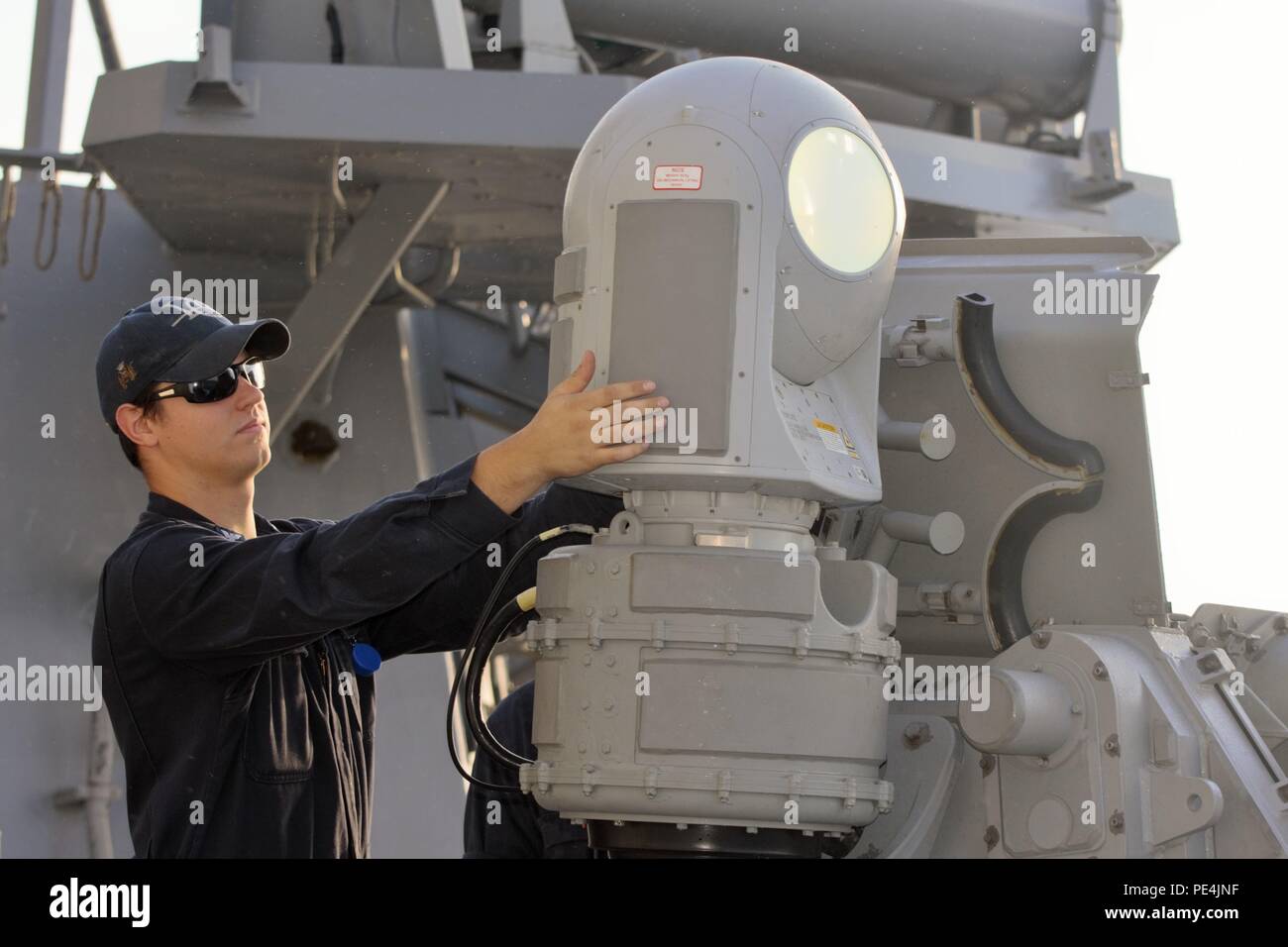 150915-N-ZZ999-002 MEDITERRANEAN SEA (Sept. 15, 2015) Fire Controlman ...