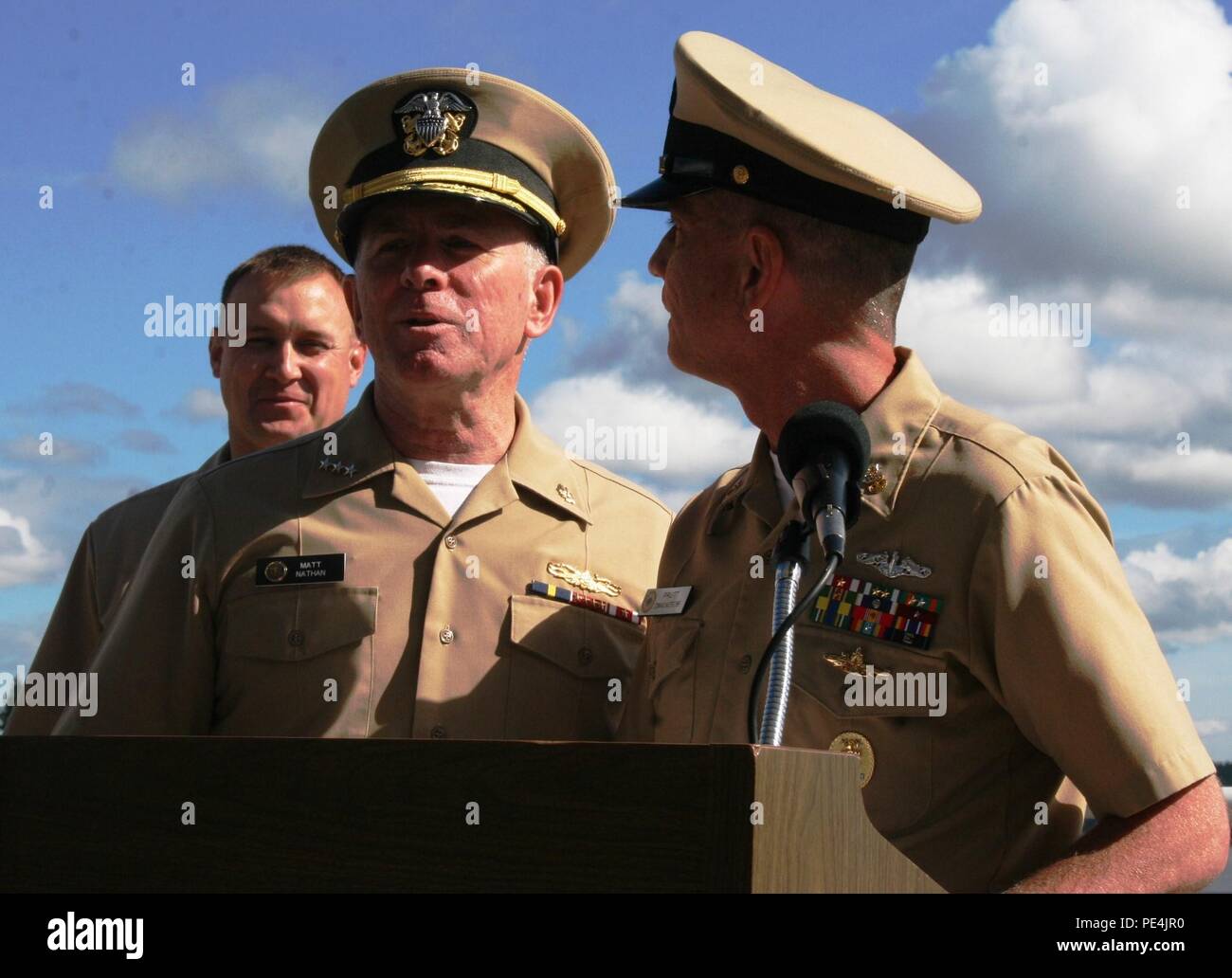 Allow me to share a few words ... Vice Adm. Matthew Nathan, 37th ...