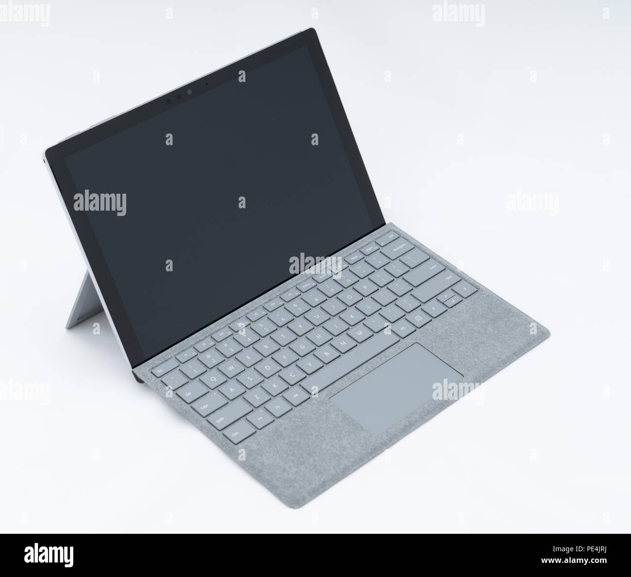 Laptop computer isolated Stock Photo - Alamy