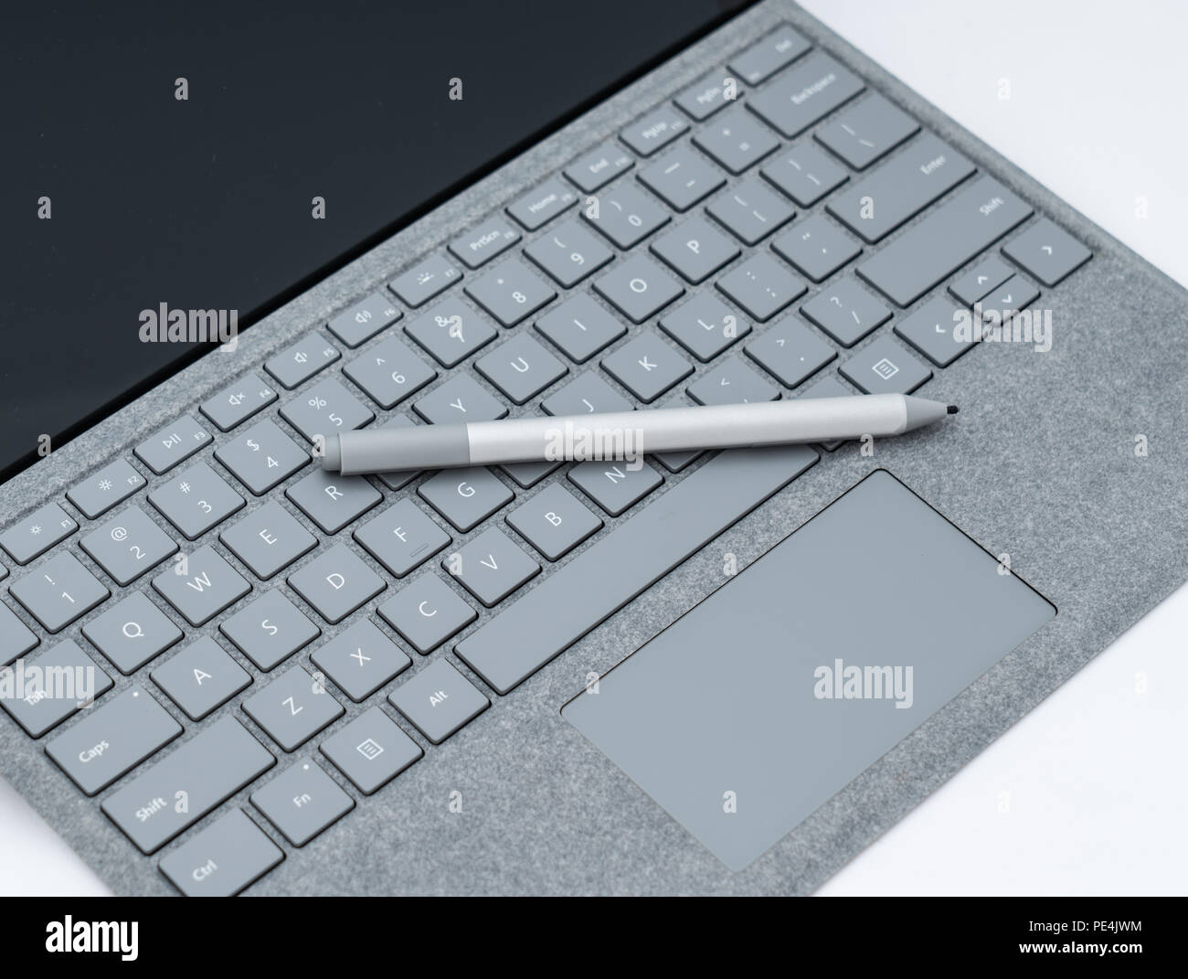 Laptop computer isolated Stock Photo - Alamy