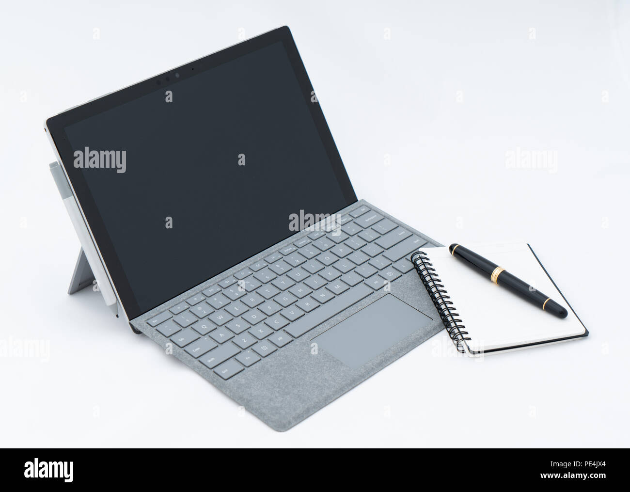 Laptop computer isolated Stock Photo - Alamy