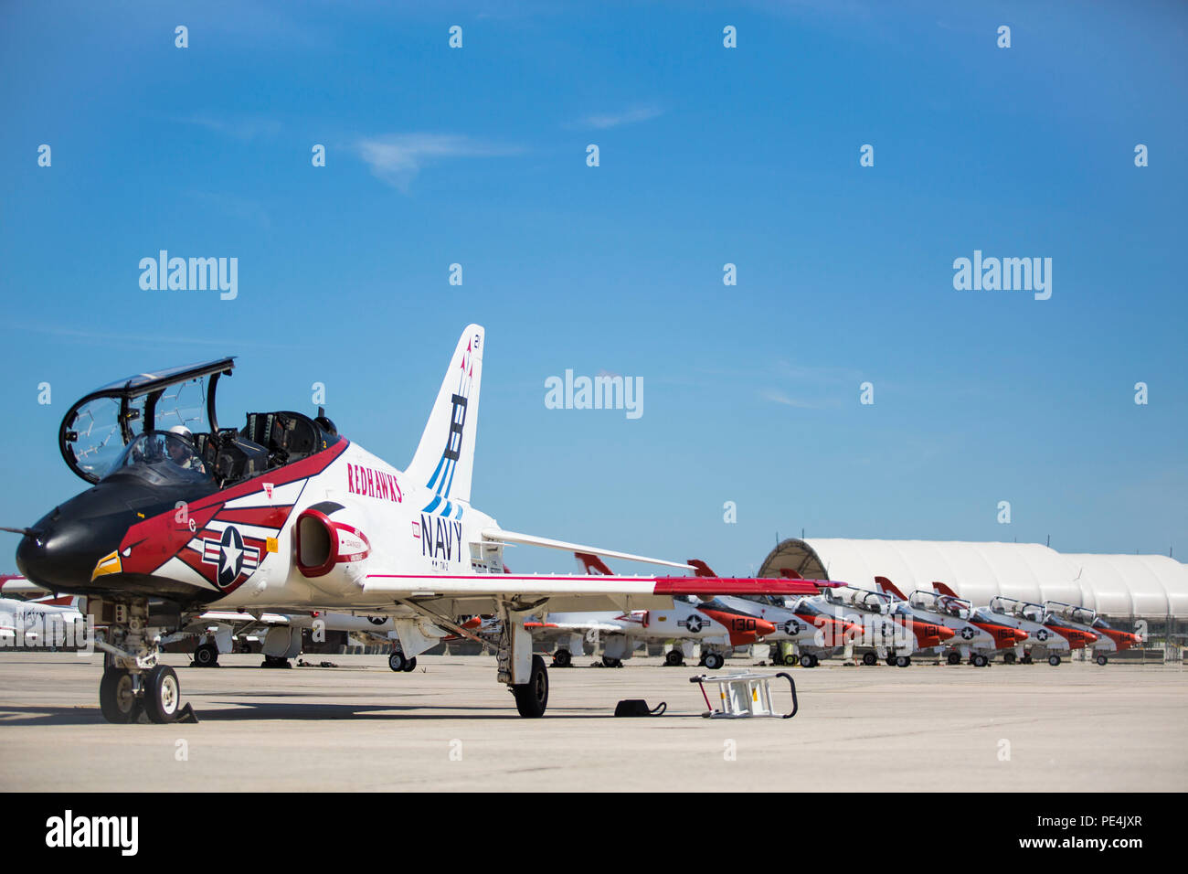 T-45 Goshawks rest aboard Marine Corps Air Station Beaufort as part of ...