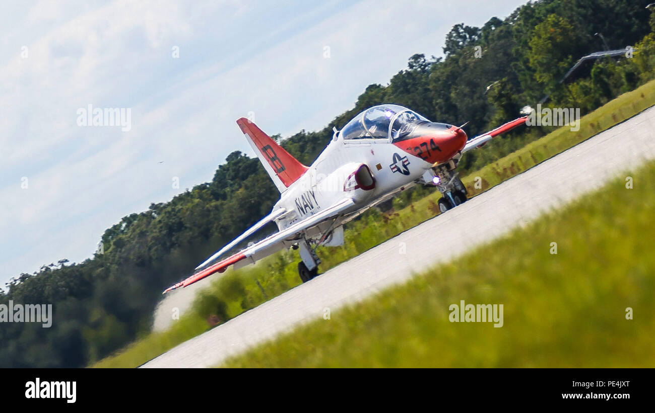 A T-45 Goshawk takes off during a scheduled training flight as part of ...
