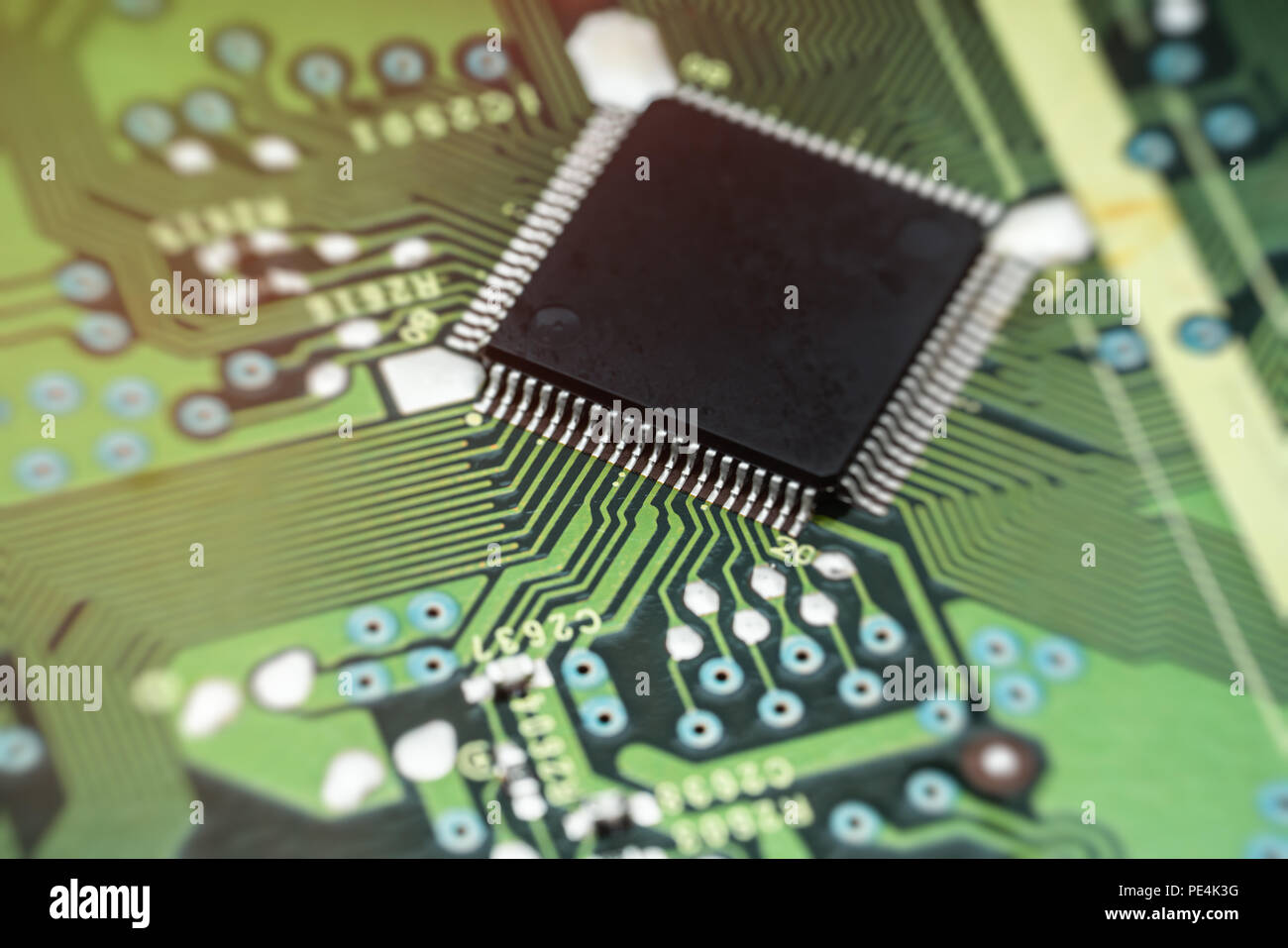 circuit board closeup Stock Photo - Alamy