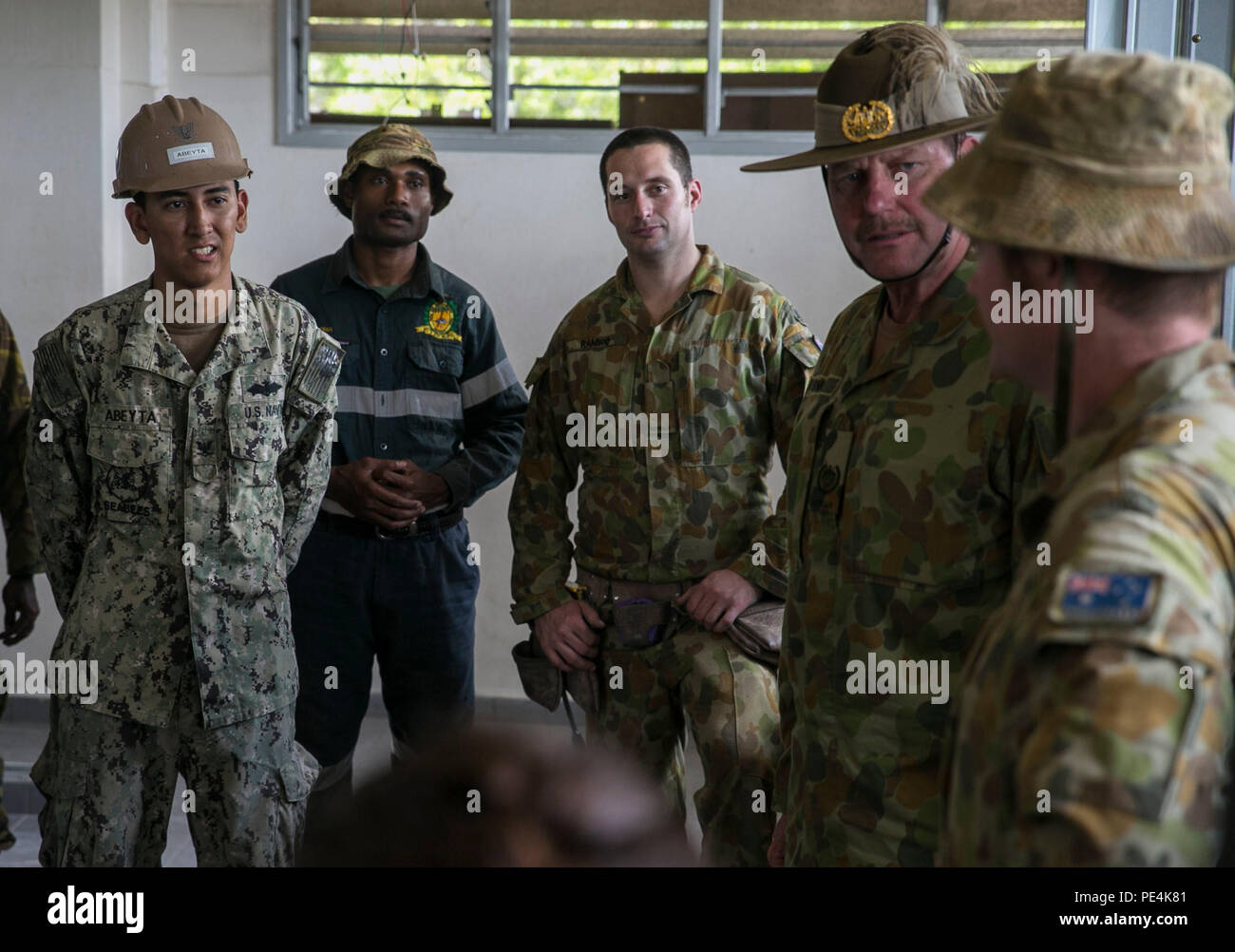 Members of the Puk Puk Squadron show their progress to Australian ...
