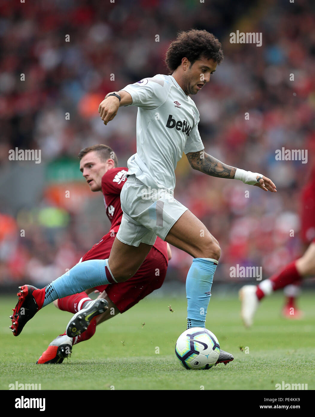 West Ham United's Felipe Anderson during the Premier League match at ...