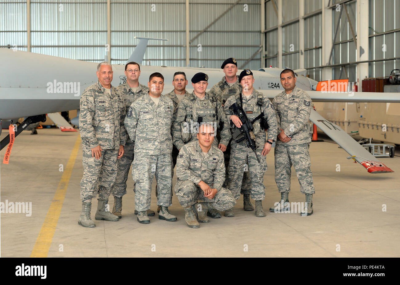 Mission Support Group airmen from the 147th Reconnaissance Wing, Texas ...