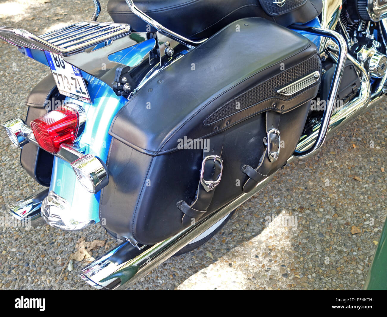 Leather panniers hi-res stock photography and images - Alamy