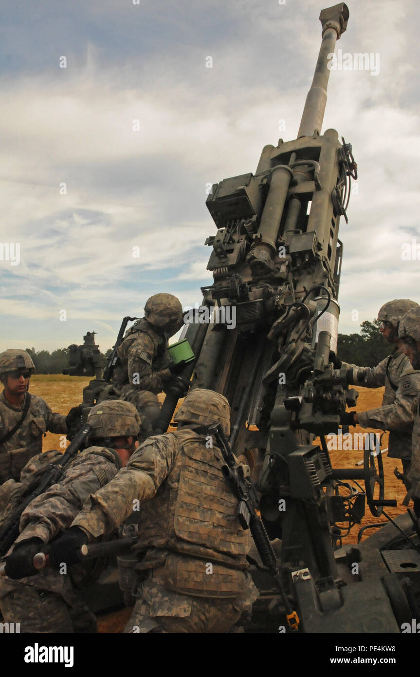 Gunners, assigned to 2nd Battalion, 319th Airborne Field Artillery ...