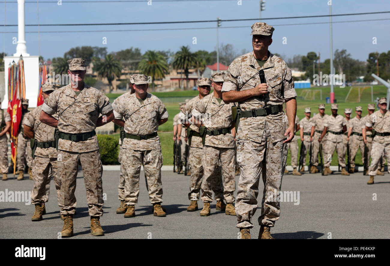 Major Gen. Daniel J. O’Donohue addresses the crowd during the change of ...