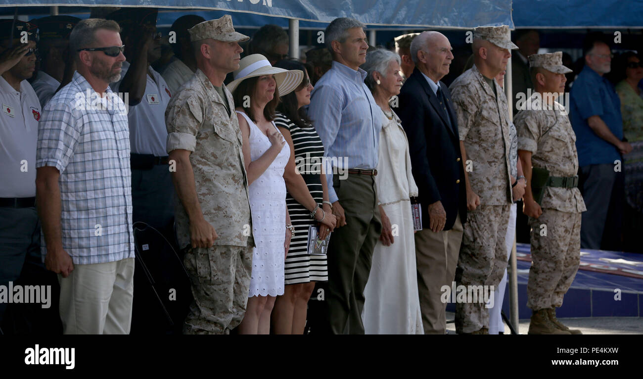 Guests attend the change of command ceremony in which Brig. Gen. Daniel ...