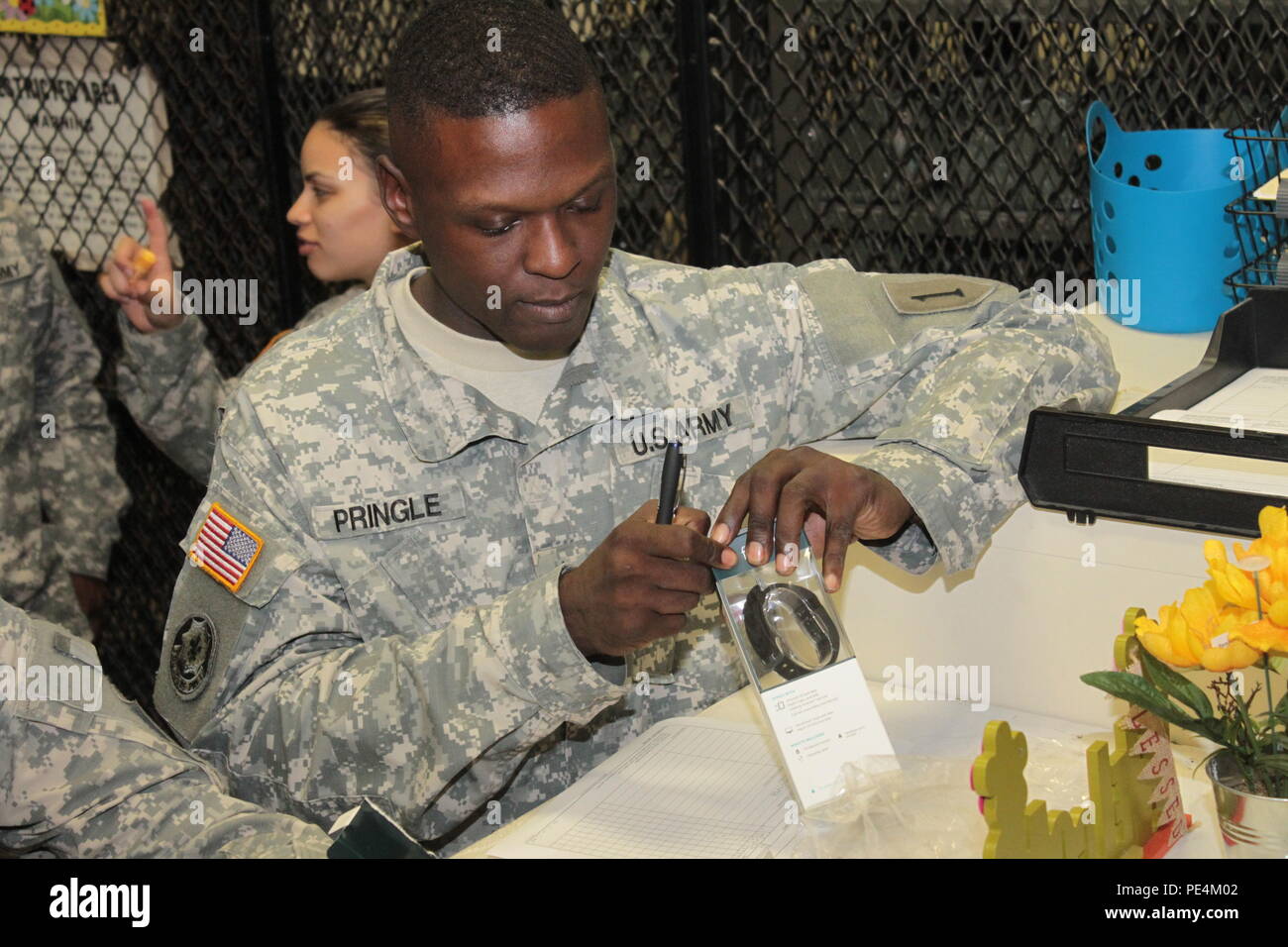 Staff Sgt. Demarius Pringle, an information technology specialist with ...