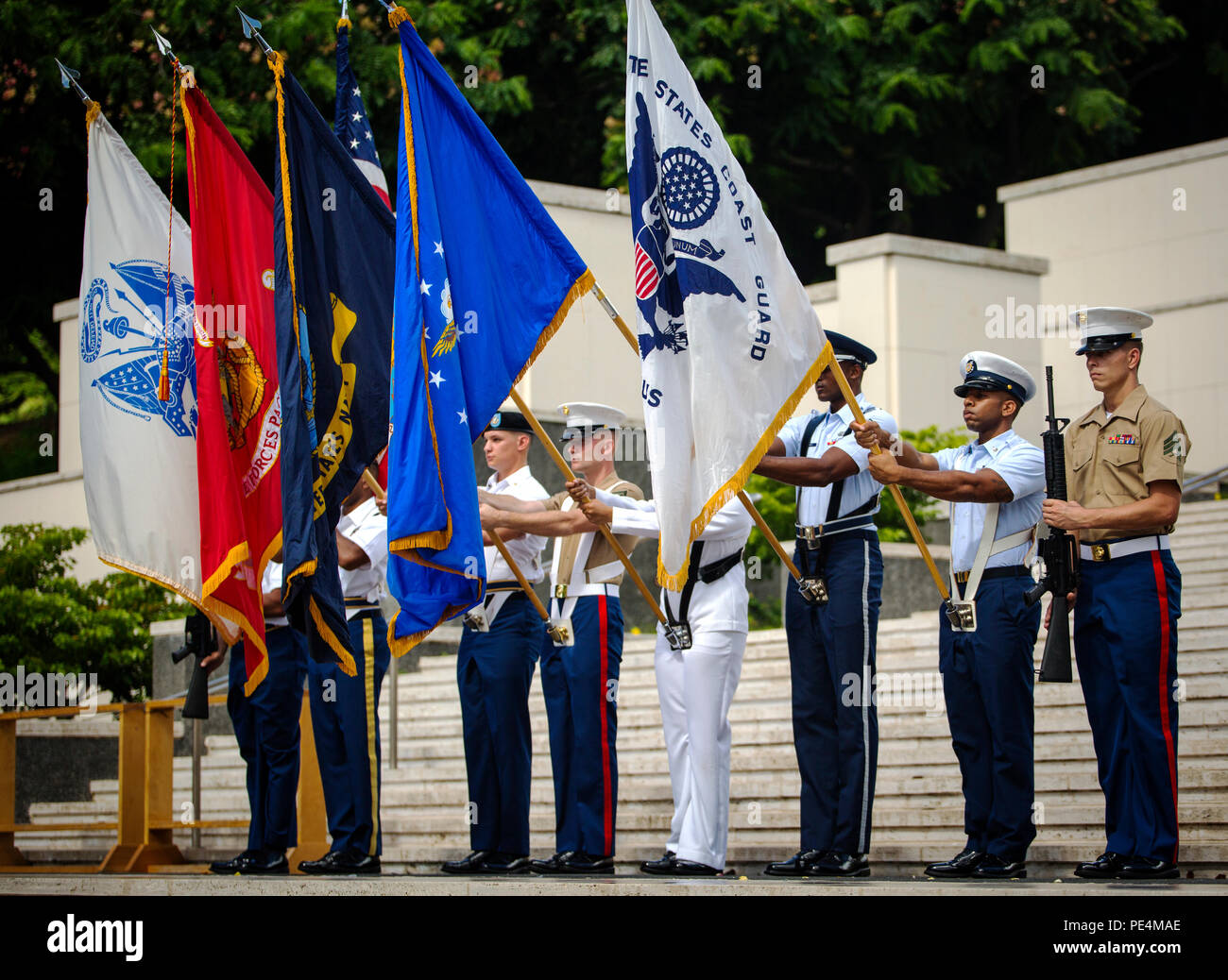 Joint service color guard hi-res stock photography and images - Alamy
