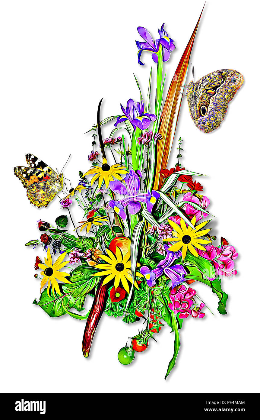 Butterfly clip art hi-res stock photography and images - Alamy