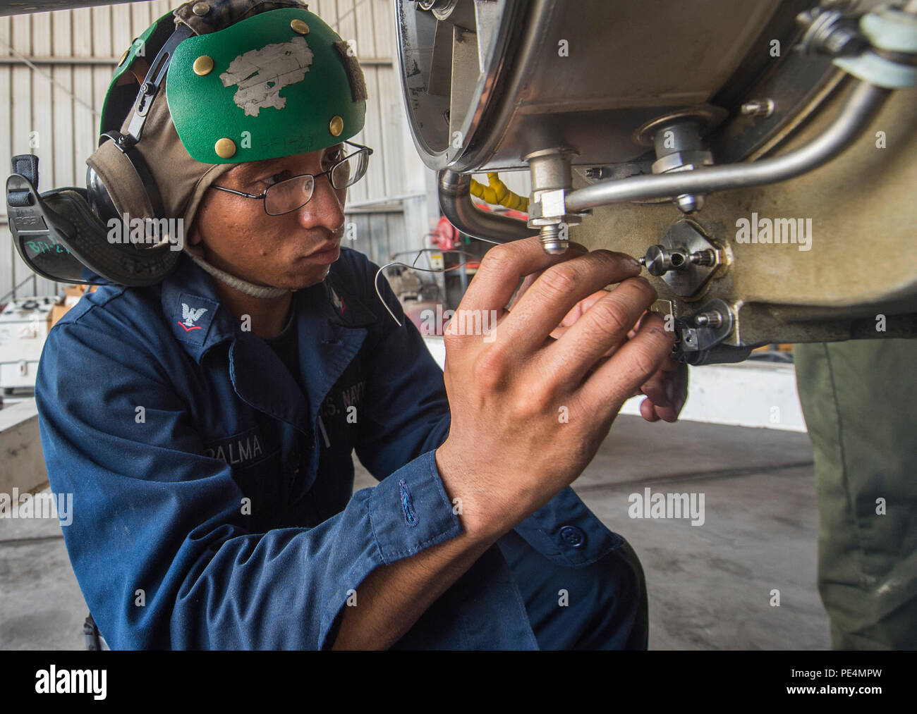 MANAMA, Bahrain (Sep. 10, 2015) – Aviation Machinist Mate 3rd Class ...