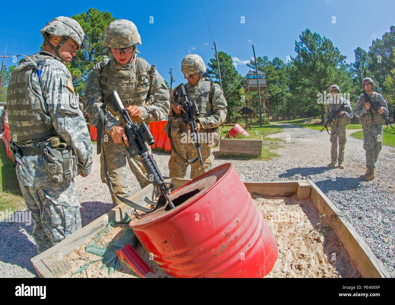 U.S. Army Sgt. 1st Class Clyde Howard (far left), of Fredricksburg, Va ...