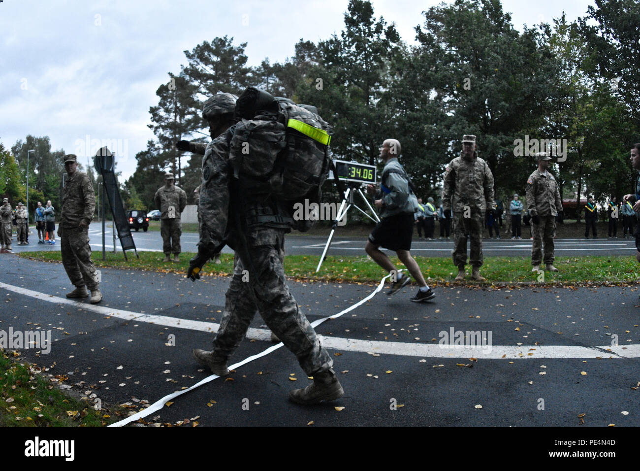 Troopers assigned to 2nd Cavalry Regiment crossed the finish line and ...