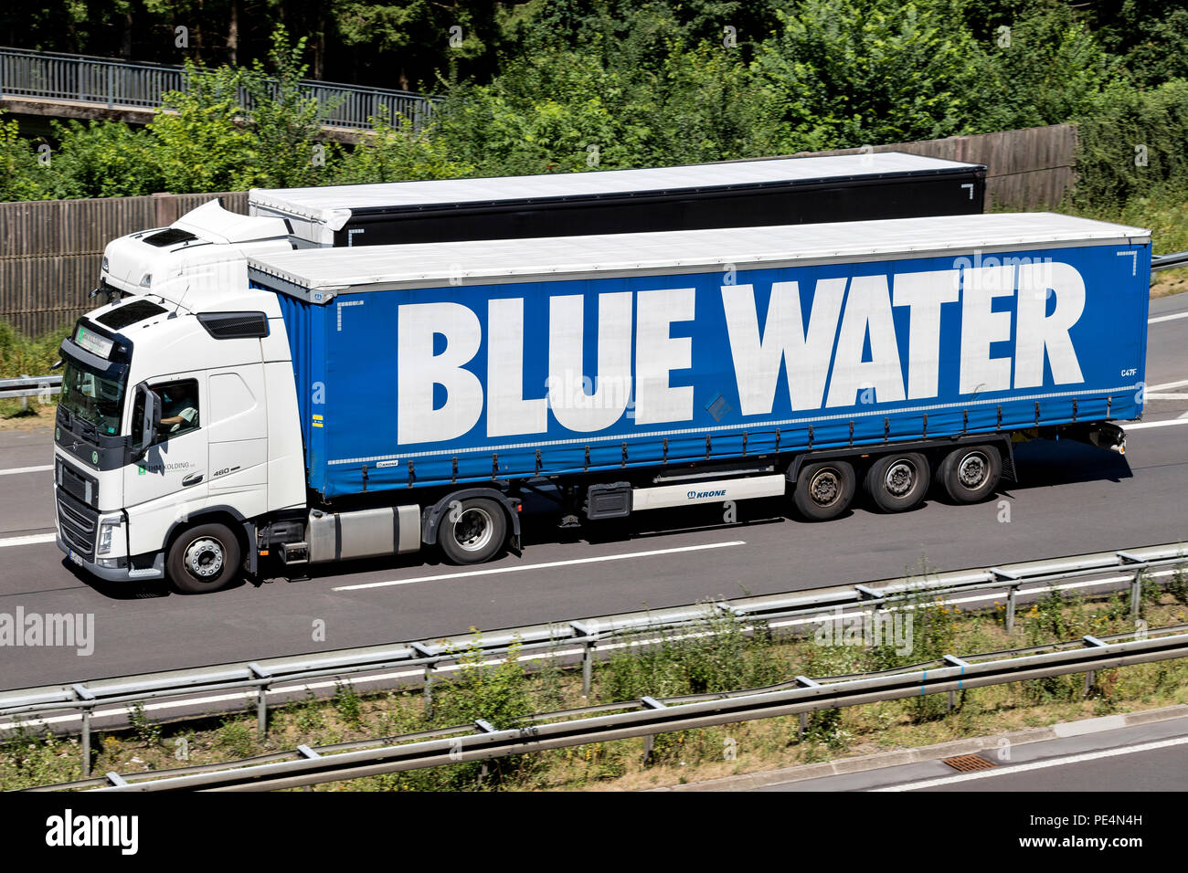 Blue Water truck on motorway. Blue Water is a global provider of all ...
