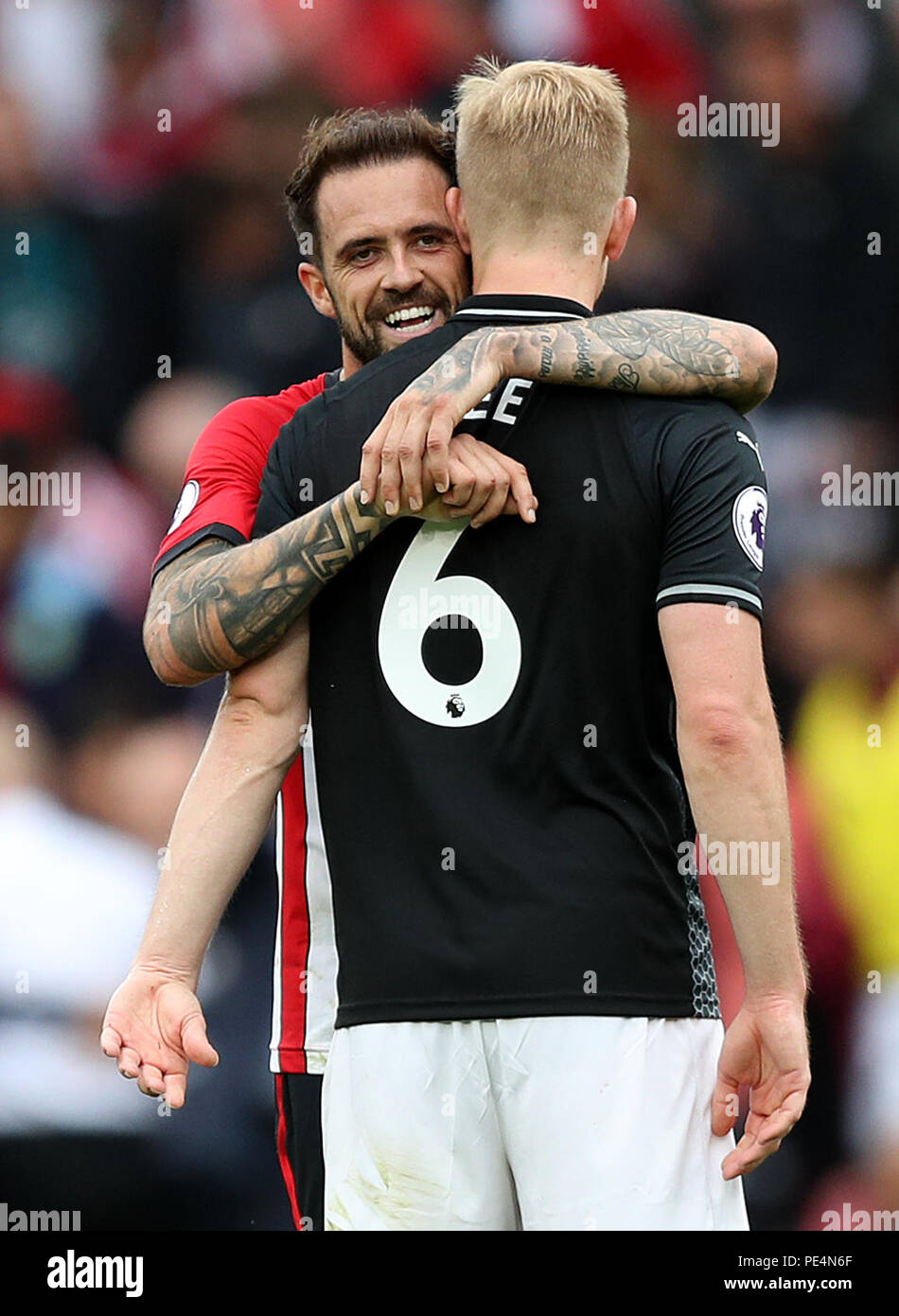Southampton's Danny Ings (left) embraces former team-mate Burnley's Ben ...