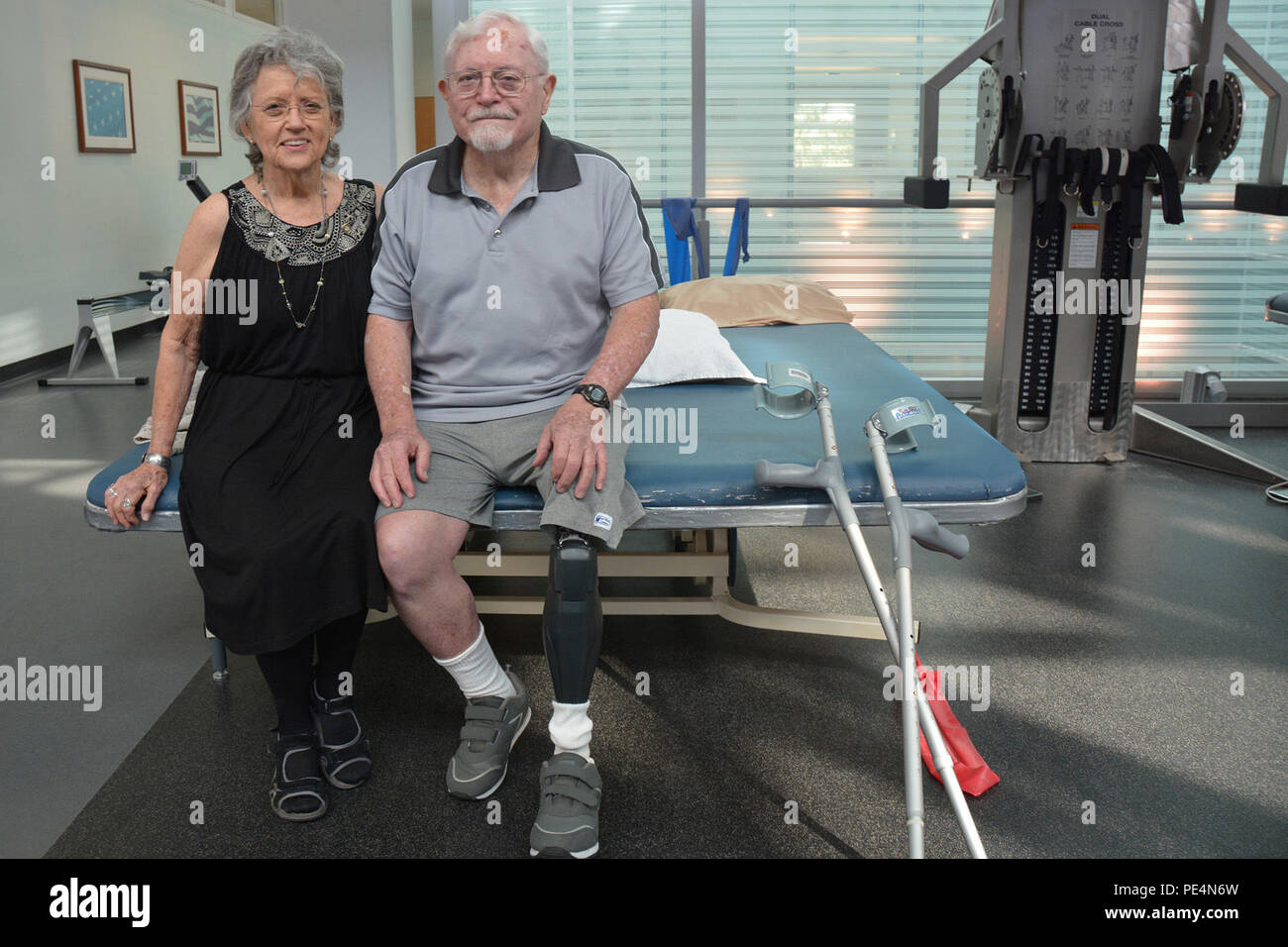 Retired Maj. Gen. William L. Moore Jr. and his wife, Sissy, pose at the ...