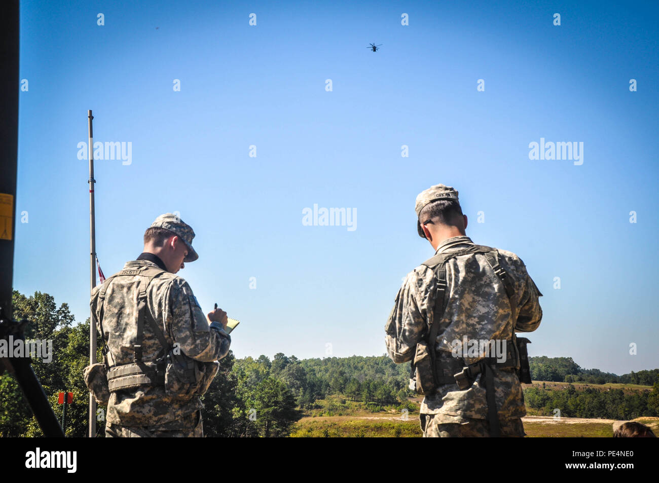 A fire support specialist team assigned to Charlie Battery, 3rd ...