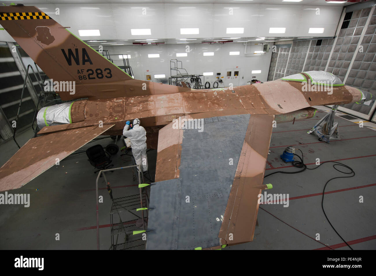 Troy Blaschko, 57th Maintenance Group Corrosion shop aircraft painter ...