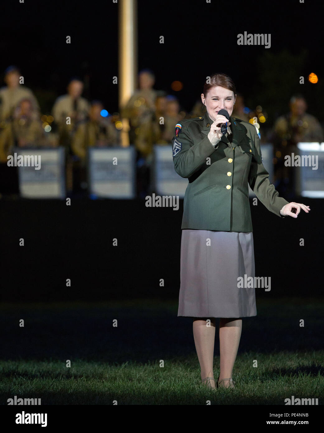 Tech. Sgt. Paige C. Wroble, vocalist for The United States Air Force ...