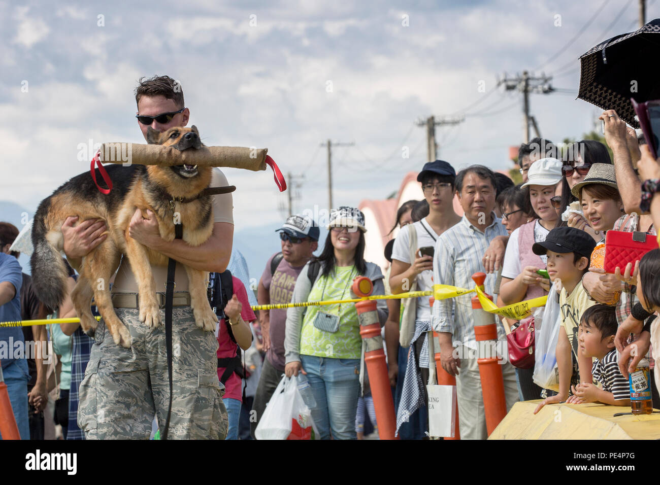 Staff Sgt. Jon Eager, 374th Security Forces Squadron military working ...