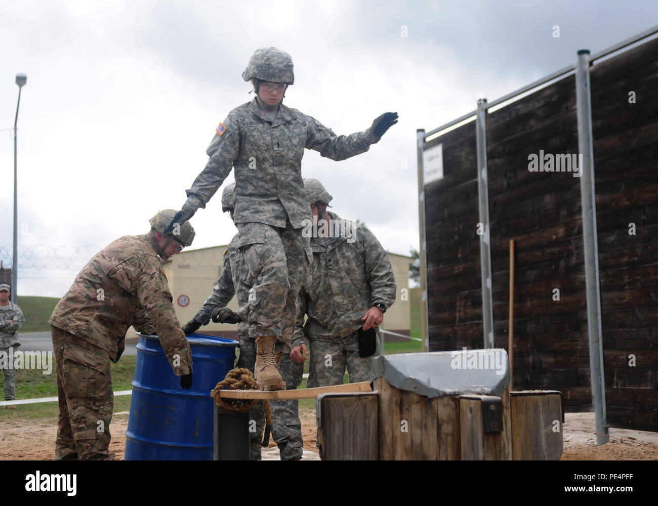 A signal officer with the 5th Signal Command, 1st Lt. Samantha Wilson ...