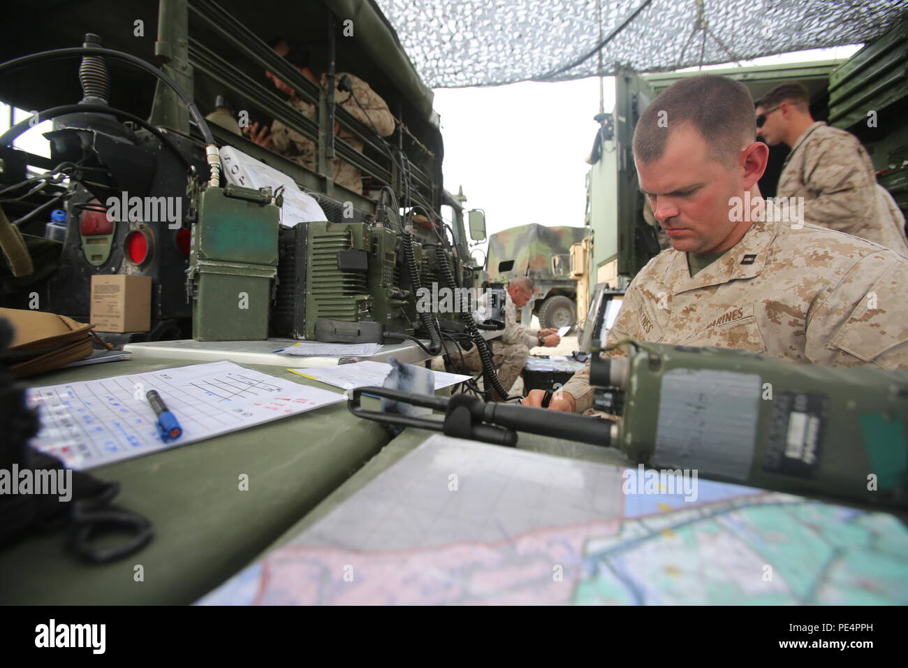 Capt. Thomas Haynes, a fire direction officer with 1st Battalion, 10th ...