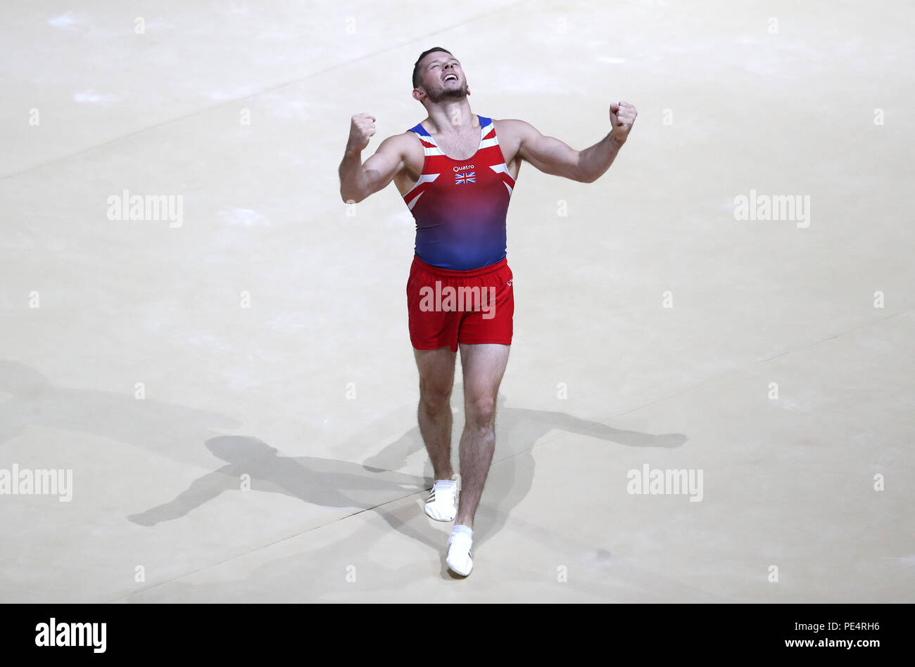 Great Britain's Dominick Cunningham after competing on the floor in the ...