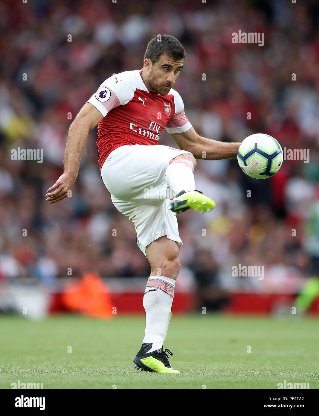 Arsenal's Sokratis Papastathopoulos during the Premier League match at ...