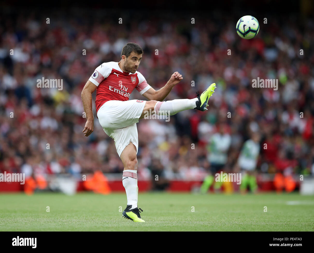 Arsenal's Sokratis Papastathopoulos during the Premier League match at ...