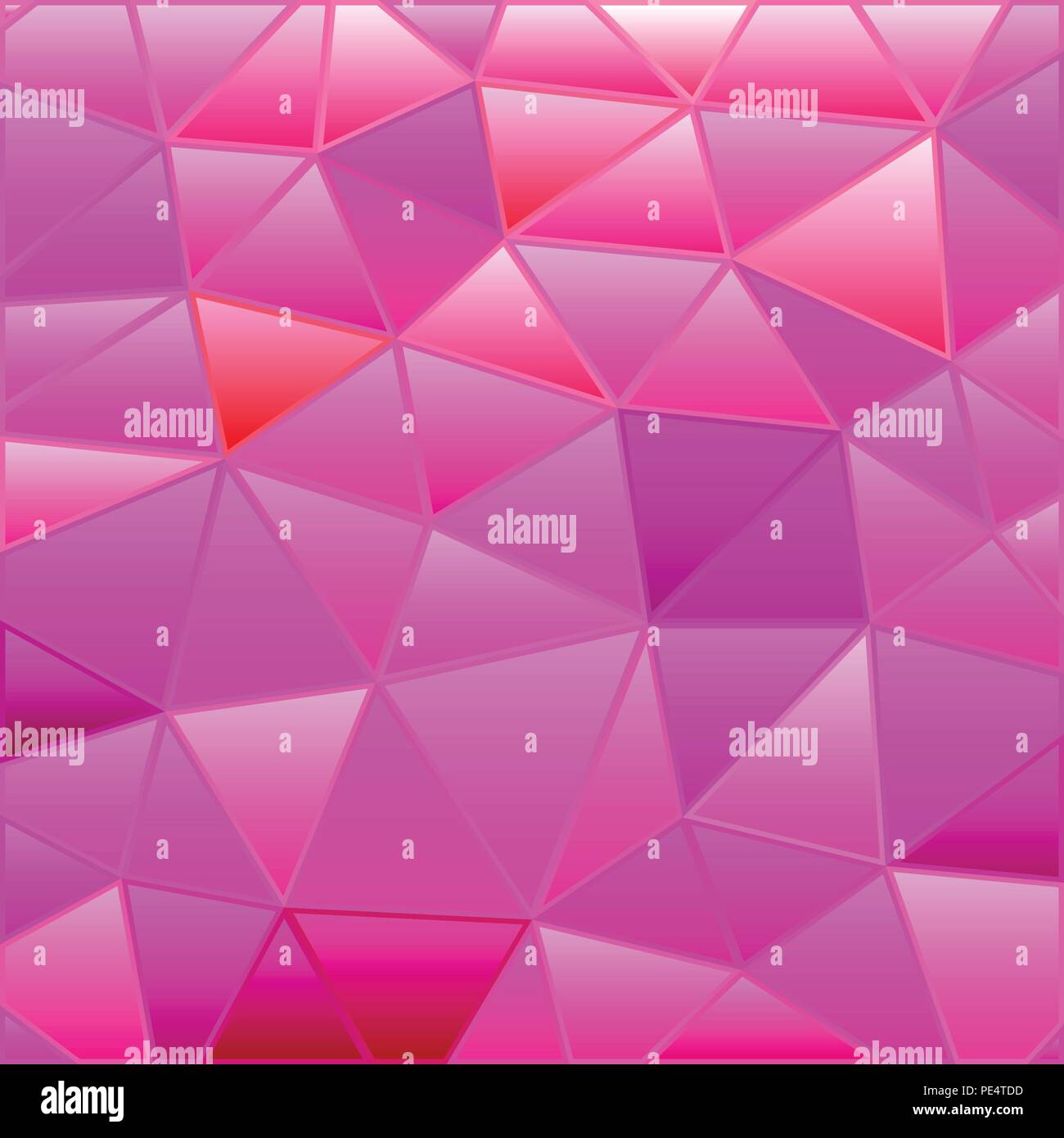 abstract vector stained-glass triangle mosaic background - purple and ...