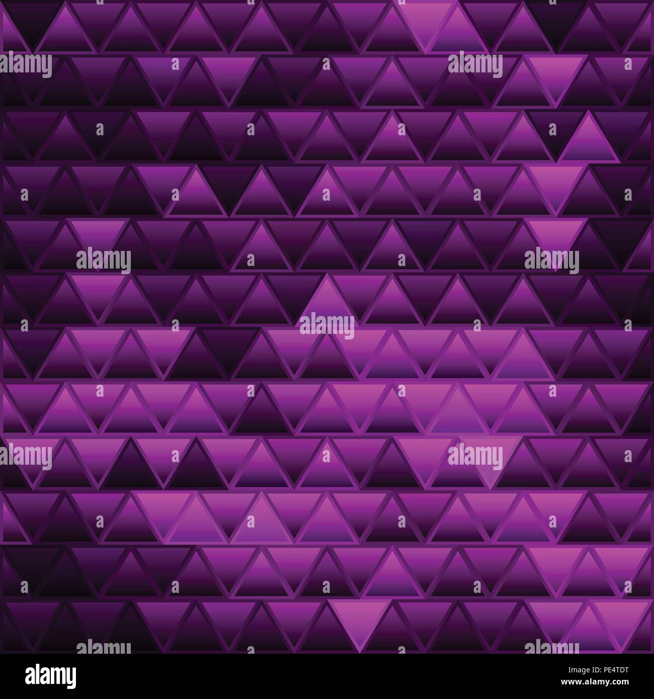 abstract vector stained-glass triangle mosaic background - purple and ...