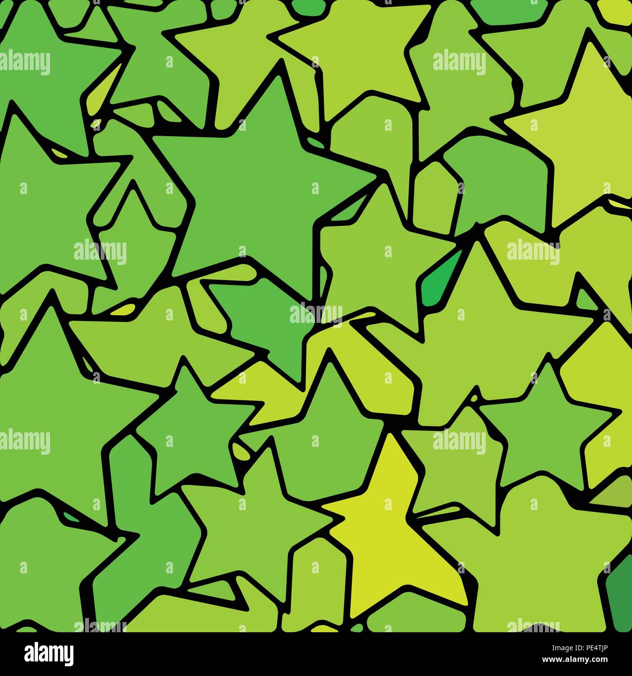 abstract vector stained-glass mosaic background - green and yellow ...