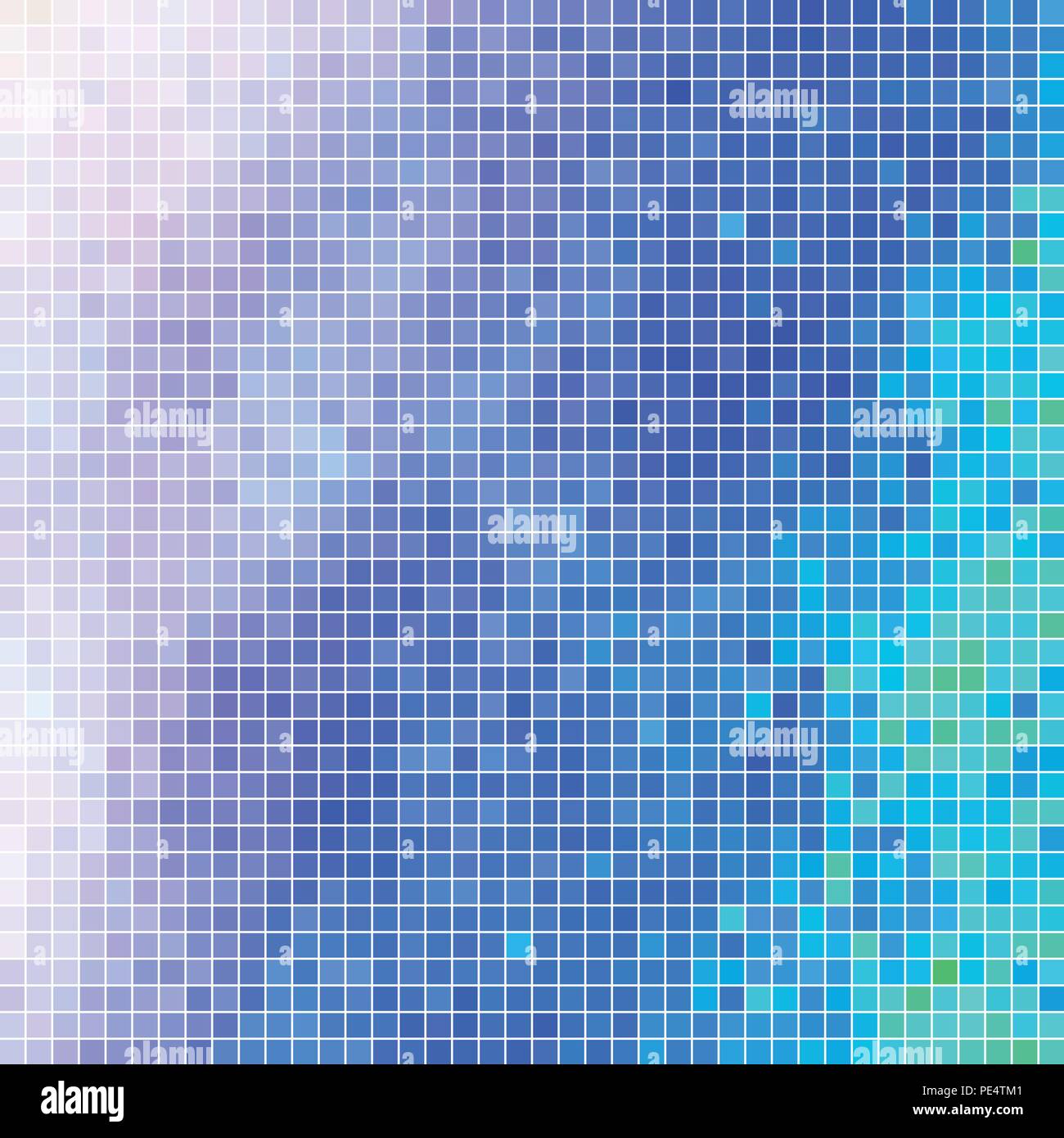 abstract vector square pixel mosaic background - blue and violet Stock ...