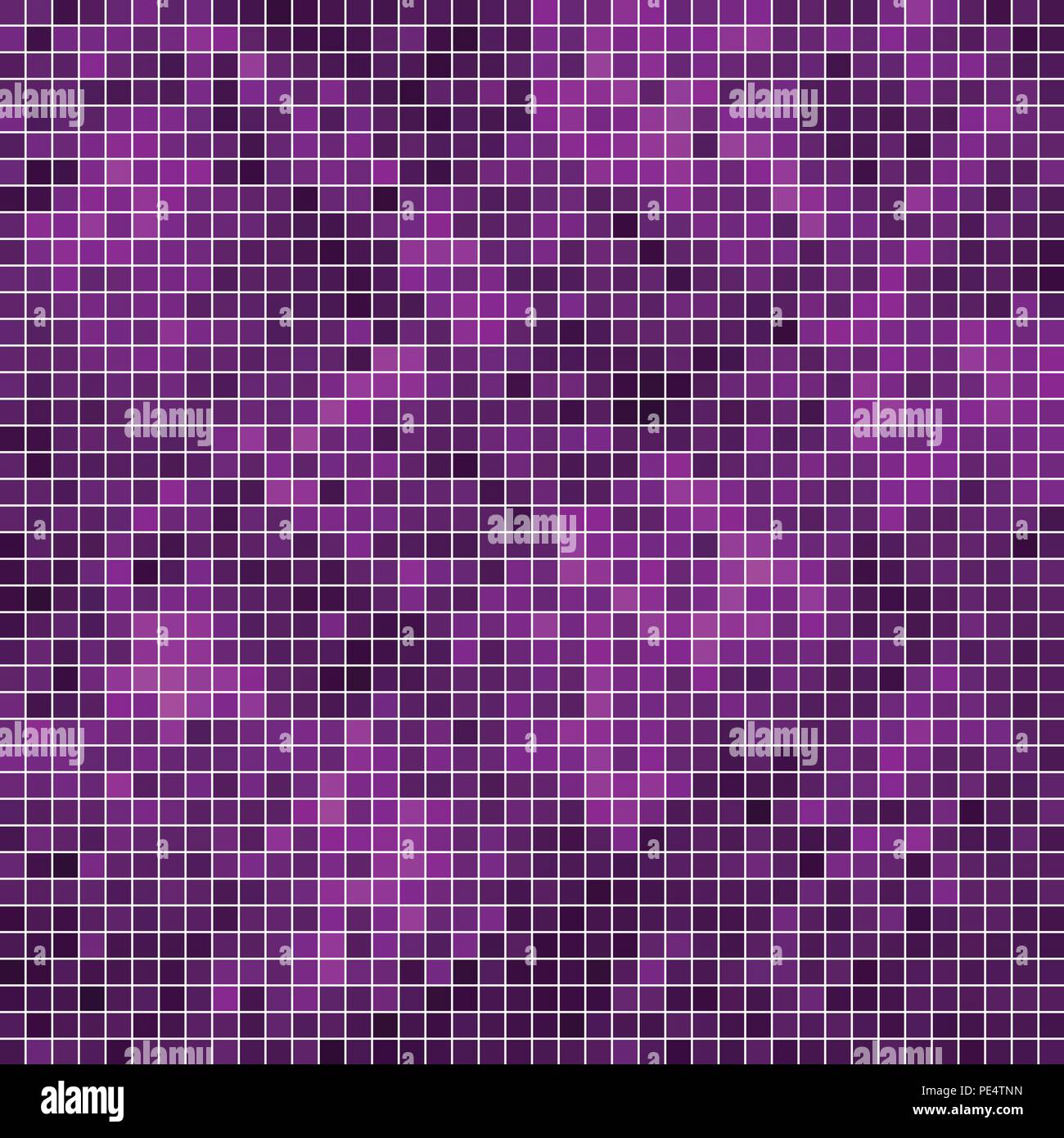 abstract vector square pixel mosaic background - violet Stock Vector ...
