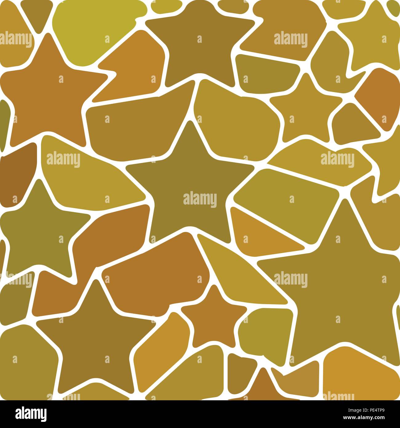 abstract vector stained-glass mosaic background - brown and orange ...
