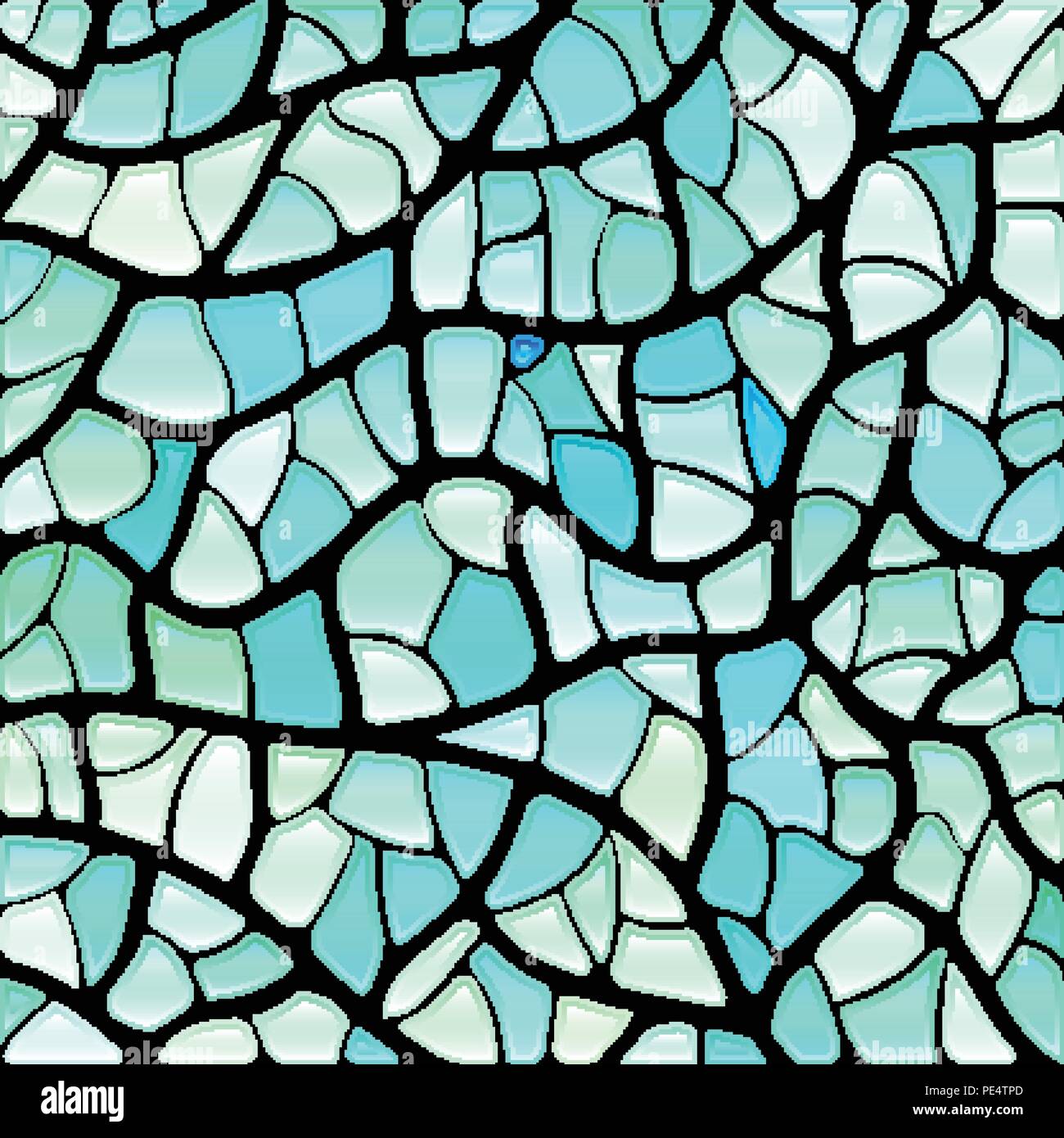 abstract vector stained-glass mosaic background - light blue Stock ...