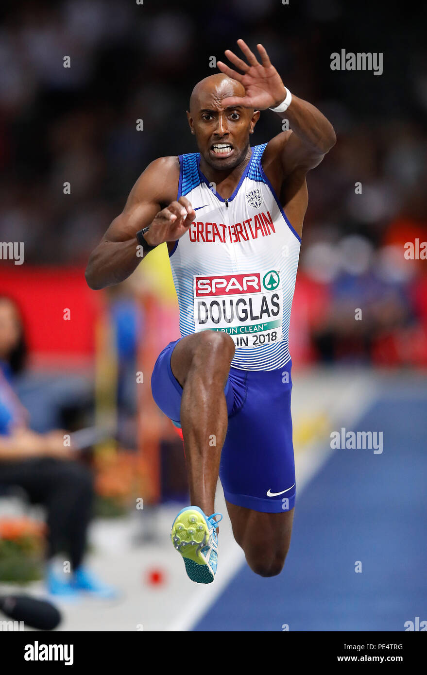Great Britain's Nathan Douglas during the men's Triple Jump Final ...