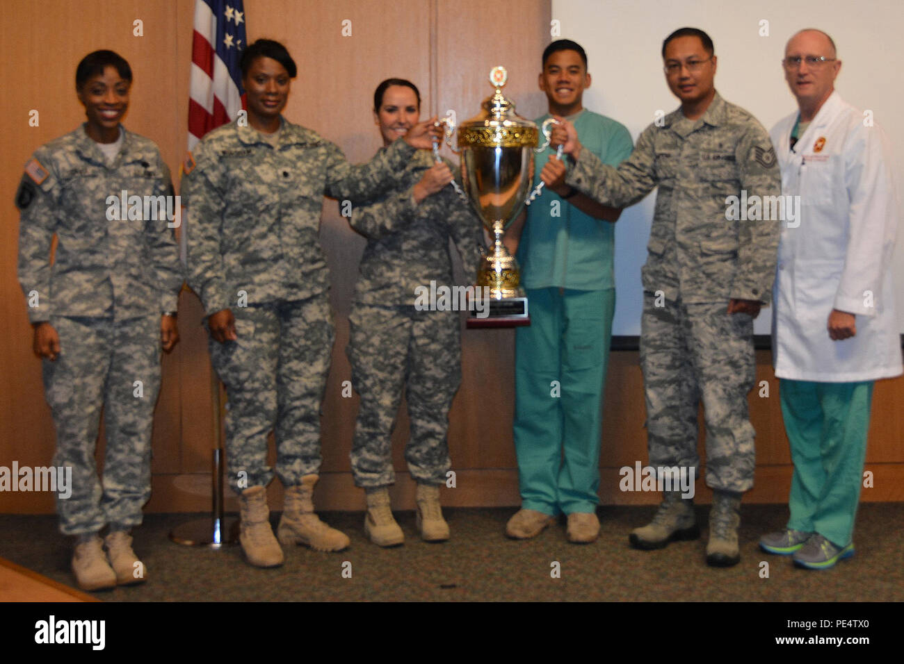 BAMC Commander Col. Evan Renz and Command Sgt. Maj. Tabitha Gavia ...