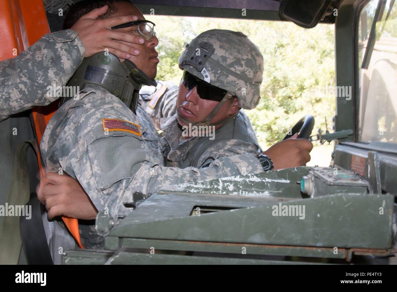 Sgt. Anthony Gaither, a medic with 6th Squadron, 9th Cavalry Regiment ...