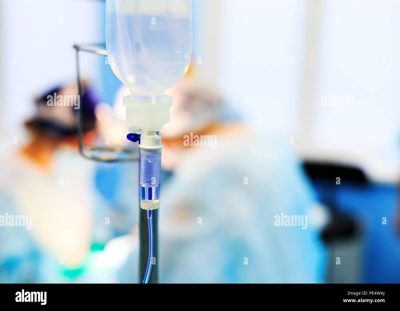 Medical drop counter in the operating room. closeup view Stock Photo ...