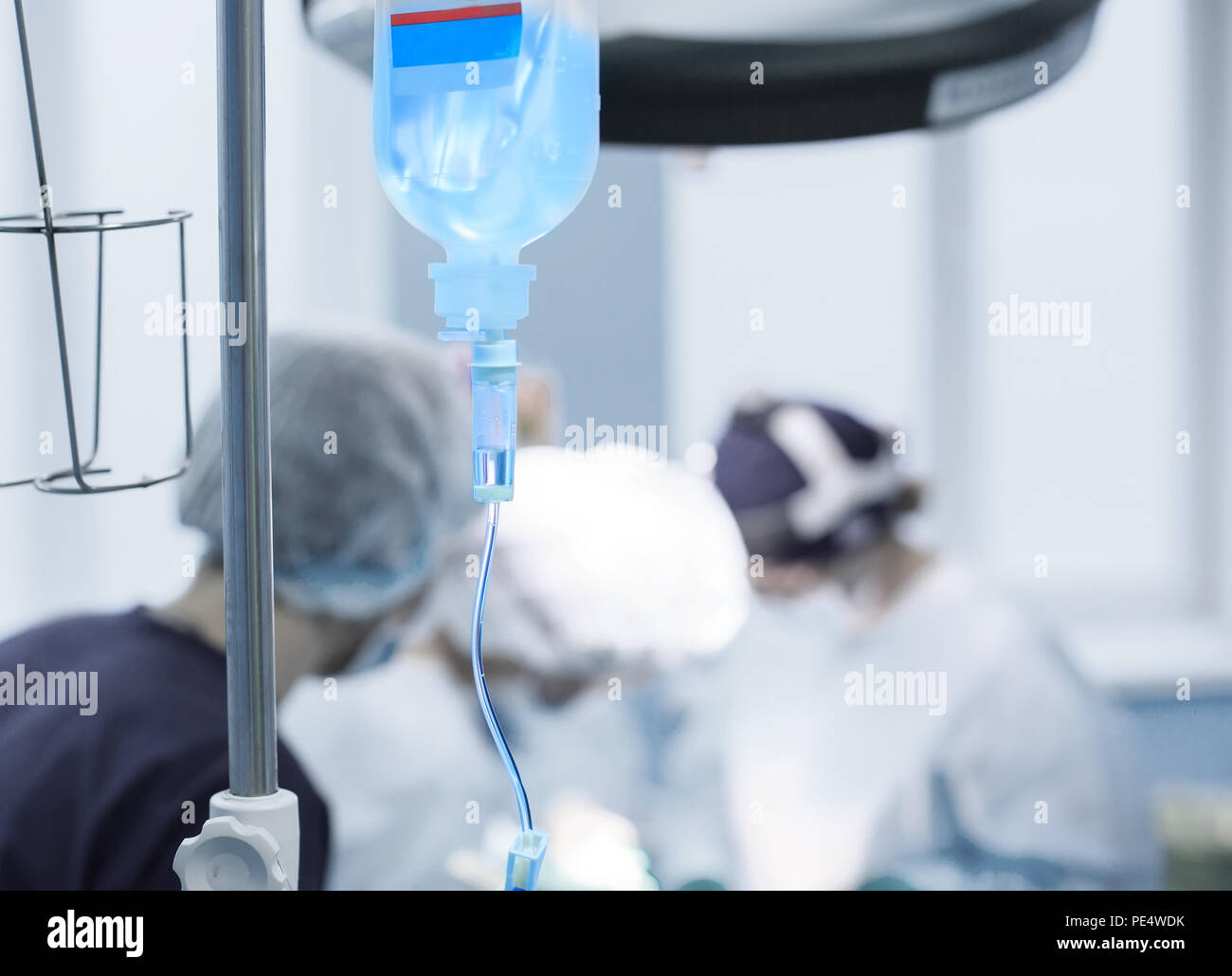 Medical drop counter in the operating room. closeup view Stock Photo ...