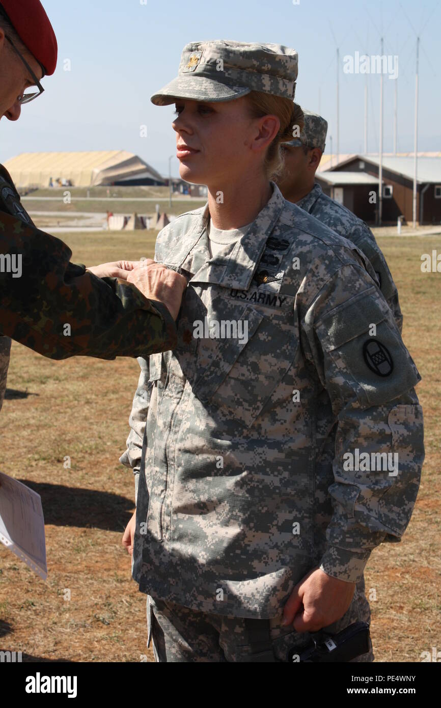 U.S. Army North Carolina National Guard Soldier Major Karen Schlobohm ...