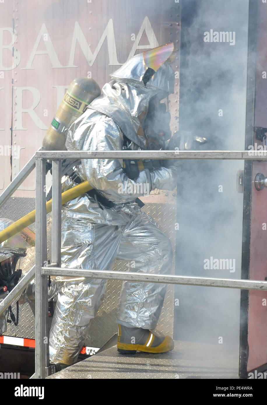 Firefighters from the Civil Engineering Squadron practice fighting ...