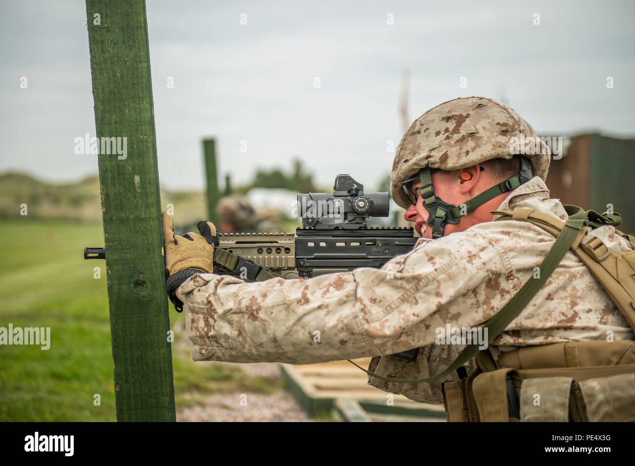 U.S. Marine Corps Capt. John Sheehan, Marine Corps Rifle Team Officer ...