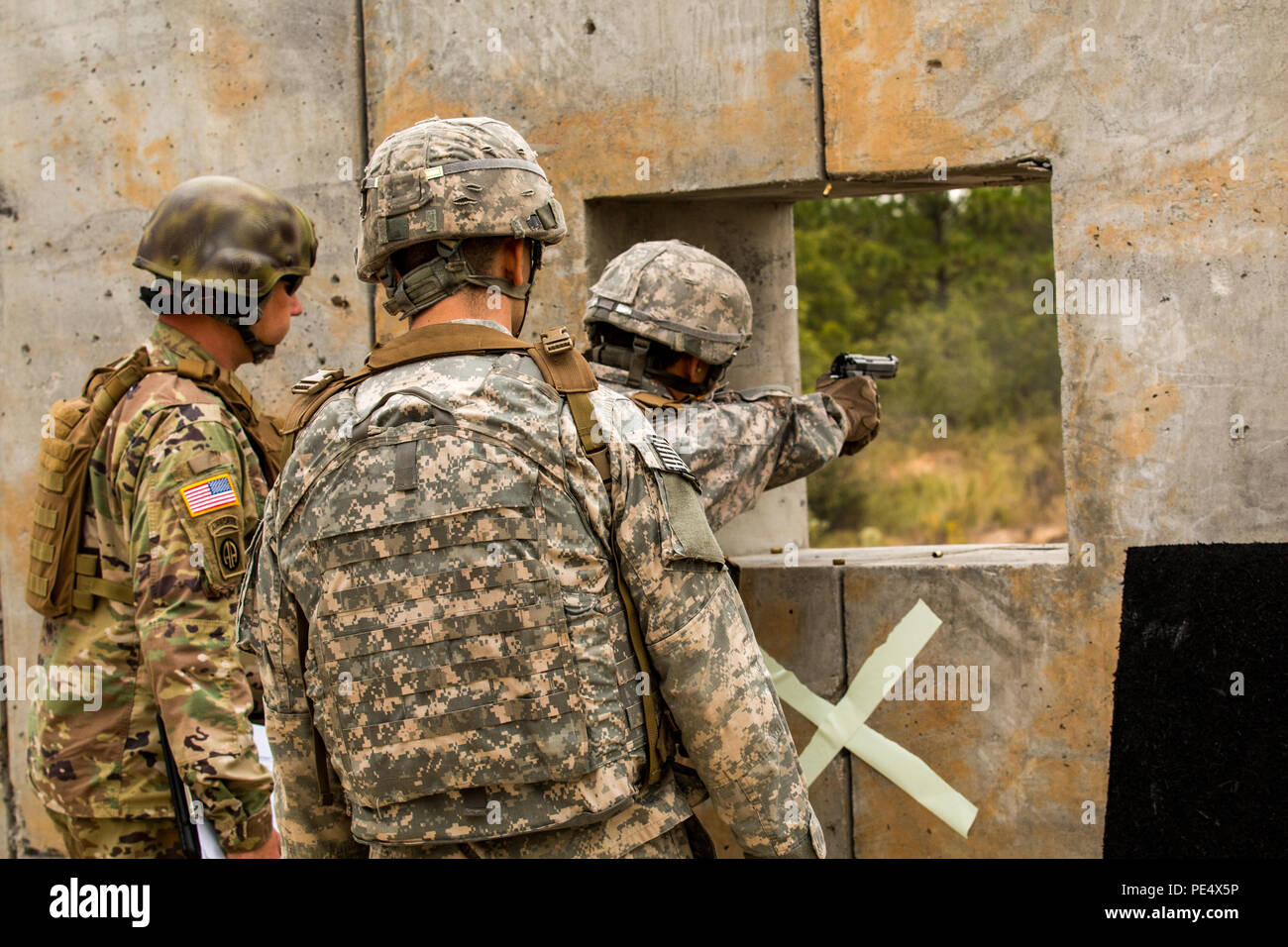 Pfc. John Hunter, of 2nd Stryker Brigade Combat Team, 2nd Infantry ...